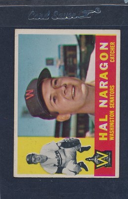 1960 Topps #231 Hal Naragon Senators EX 60T231-20116-2 | eBay