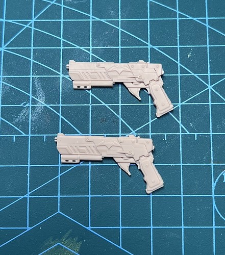 1/4 Unpainted Gun Pistol Weapon Model Toys Fit for 18'' Action Figure ...