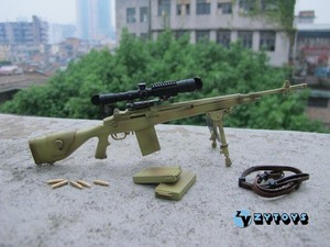 M14 Automatic Sniper Rifle ABS Weapon Model 1/6 Scale ZY Toy F 12 ...