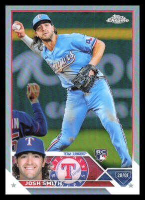 2023 Topps Chrome Josh Smith Rookie Refractor 73 Texas Rangers | eBay