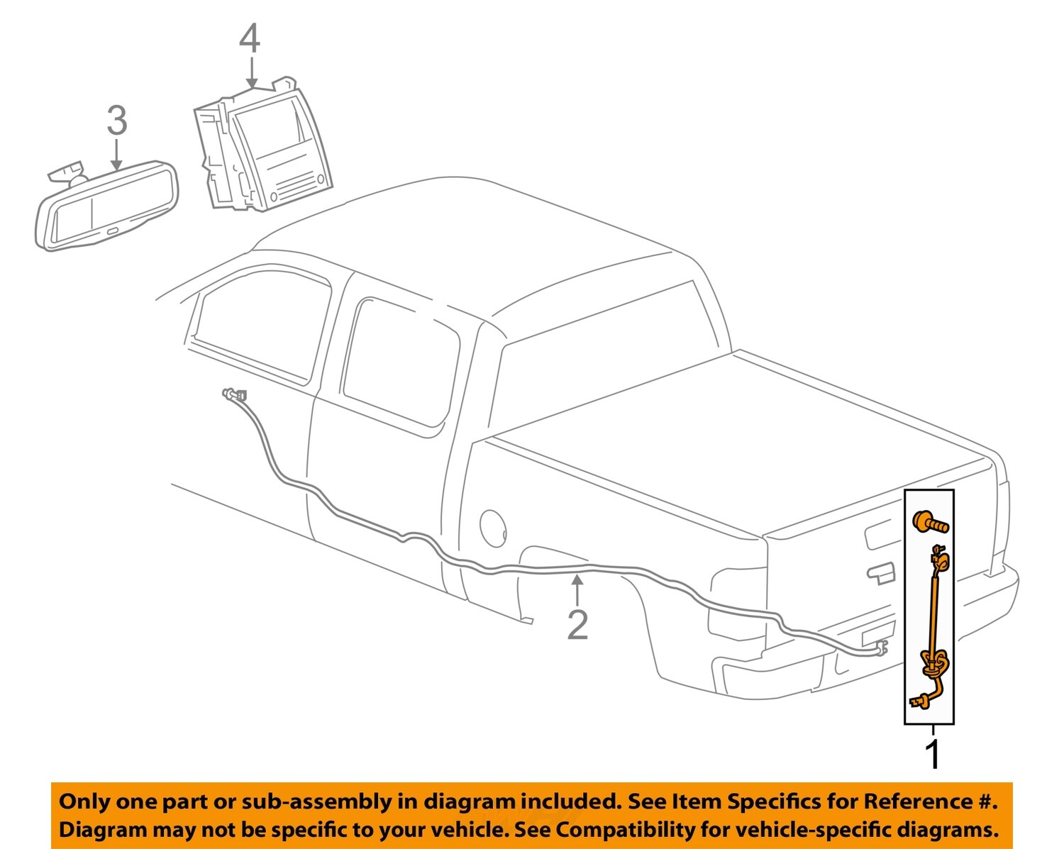 GM OEM 10-14 Sierra 1500 Electrical Electrical Components-Camera ...
