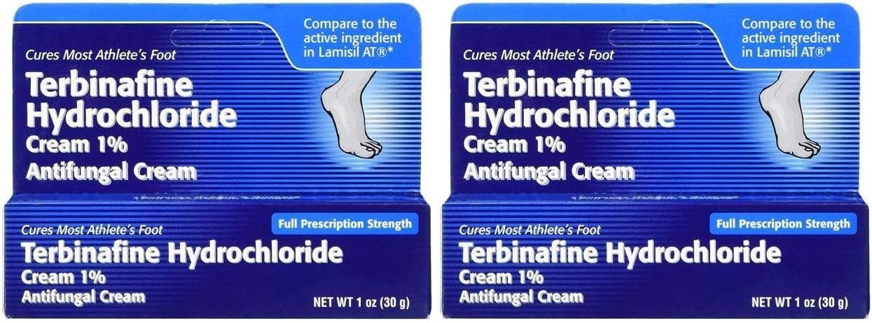Taro Terbinafine Hydrochloride 1% Antifungal Cream Athlete's Foot 1 oz ...