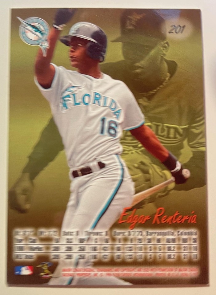 1997 Ultra #201 Edgar Renteria Florida Marlins Baseball Card | eBay