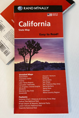 California State Road Map Printable Rand McNally California State Map