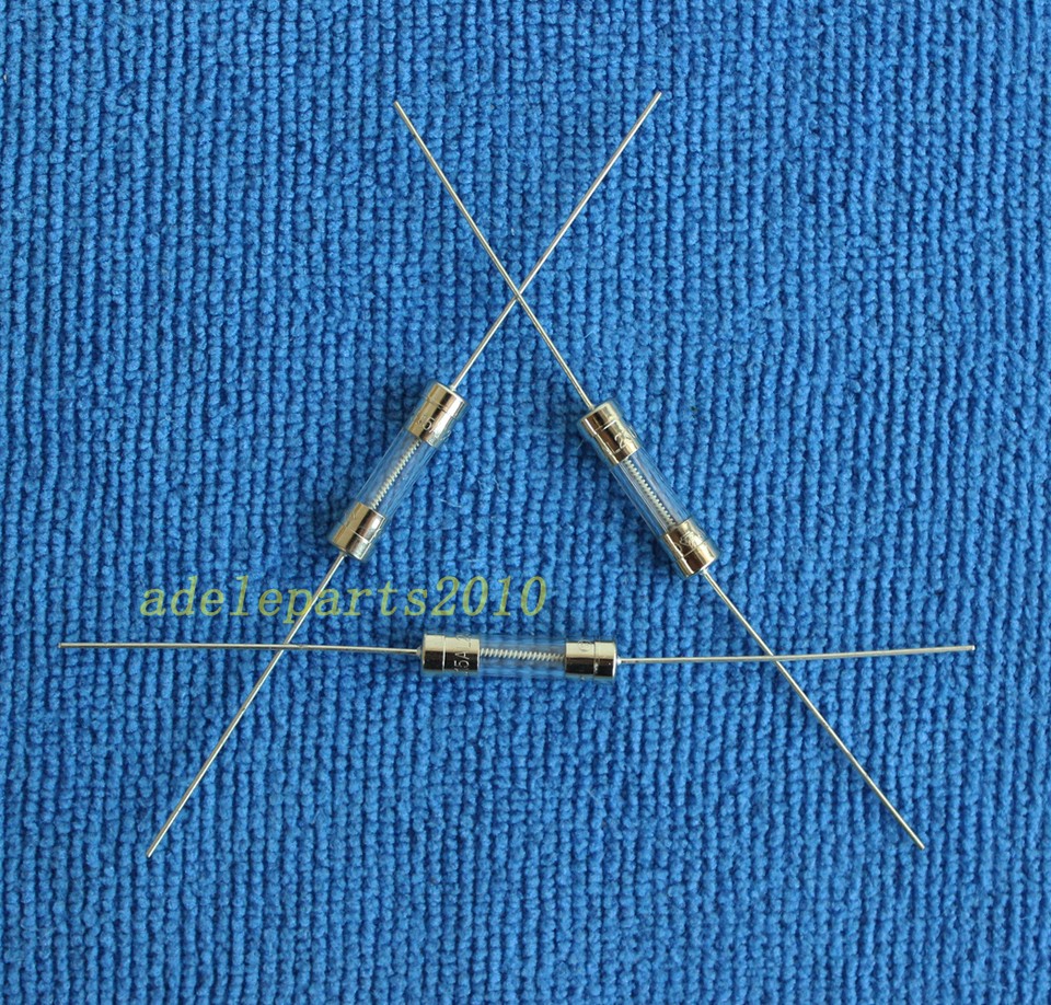 5pcs T5AL250V, T5A 250V, T5L250V cartridge GLASS fuses, 5A 250V, Slow ...