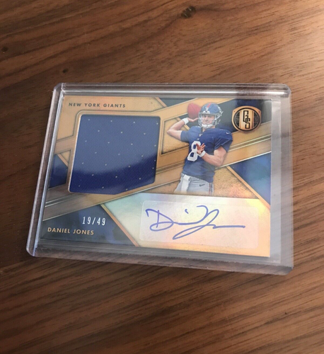 Daniel Jones 2019 Gold Standard Rookie Card Patch Auto #19/49 | eBay