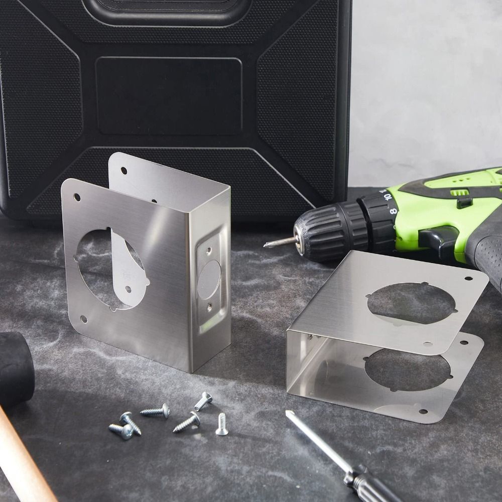 Silver Door Reinforce Single Bore Hole Reinforcement board Home Door ...