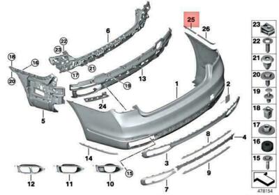 OEM BMW ALPINA B7 G11 G12 725D 725LD 730D RIGHT PROTECTION FOIL ...