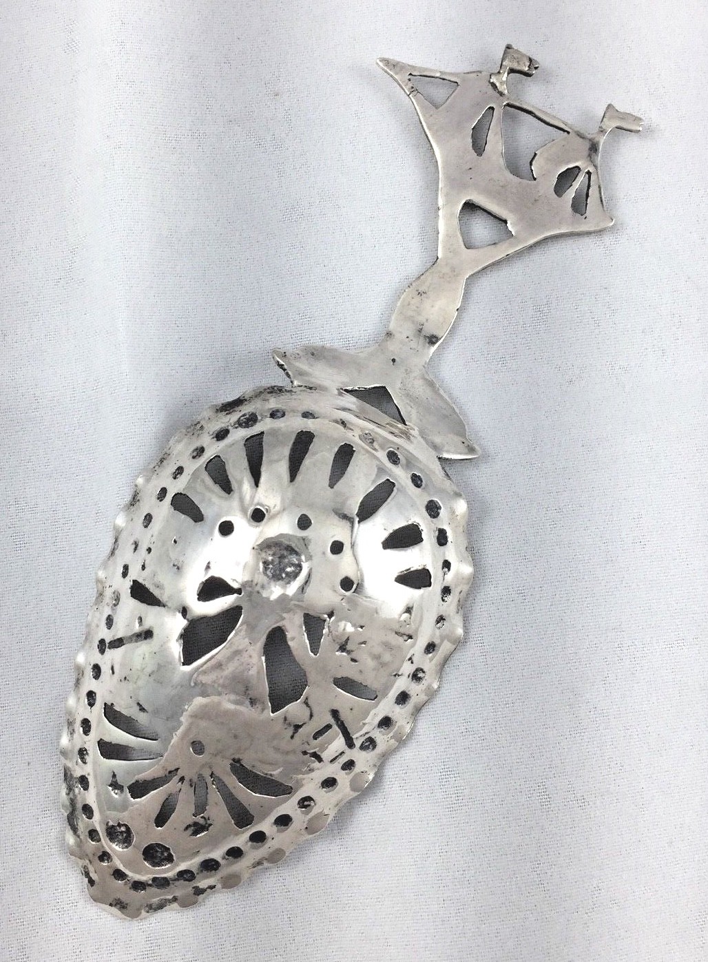 Hanau 800 Sterling Silver Figural Large Tea Caddy Spoon | eBay