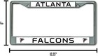 Atlanta Falcons Chrome Metal License Plate Frame | eBay