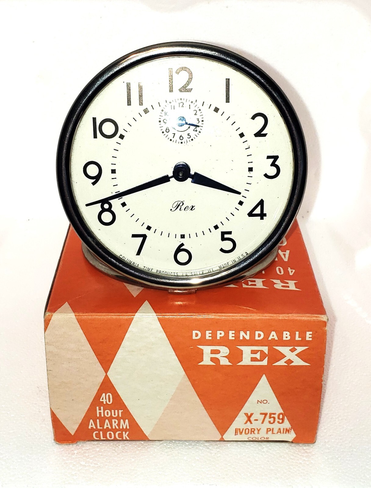 Vintage Westclox Rex Alarm Clock ca. 1956 w/ box | eBay