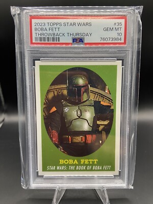 BOBA FETT PSA 10 2023 Throwback Thursday Star Wars TBT #35 C4 | eBay