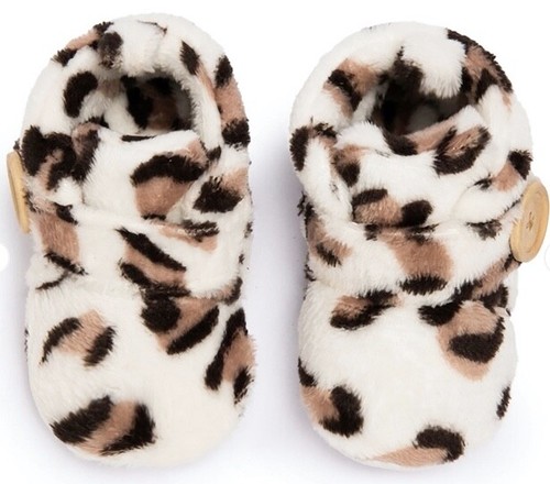 Shooshoos Little Girl Baby Slippers Leopard Print 12-18 Months BOOTIES ...