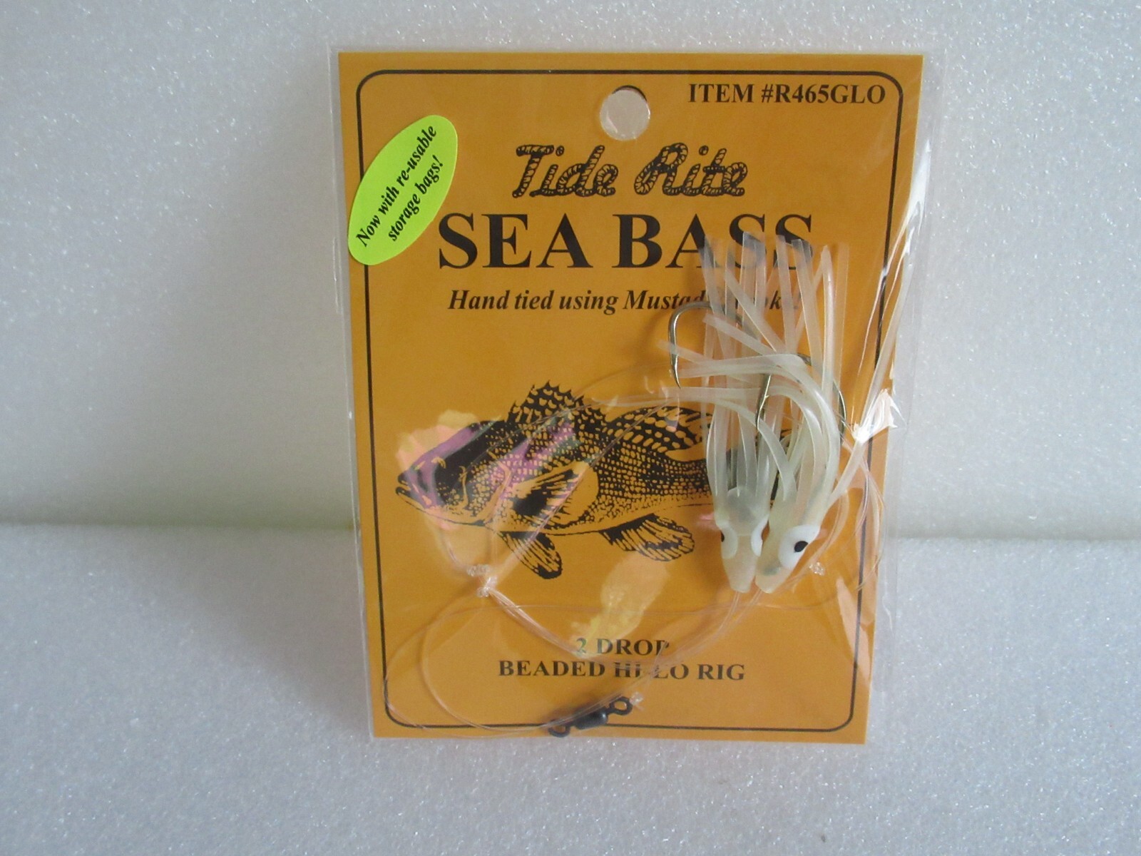 BLACK SEA BASS SKIRTED RIG 2 DROP HI-LO TIDE RITE RIGS SALTWATER ...