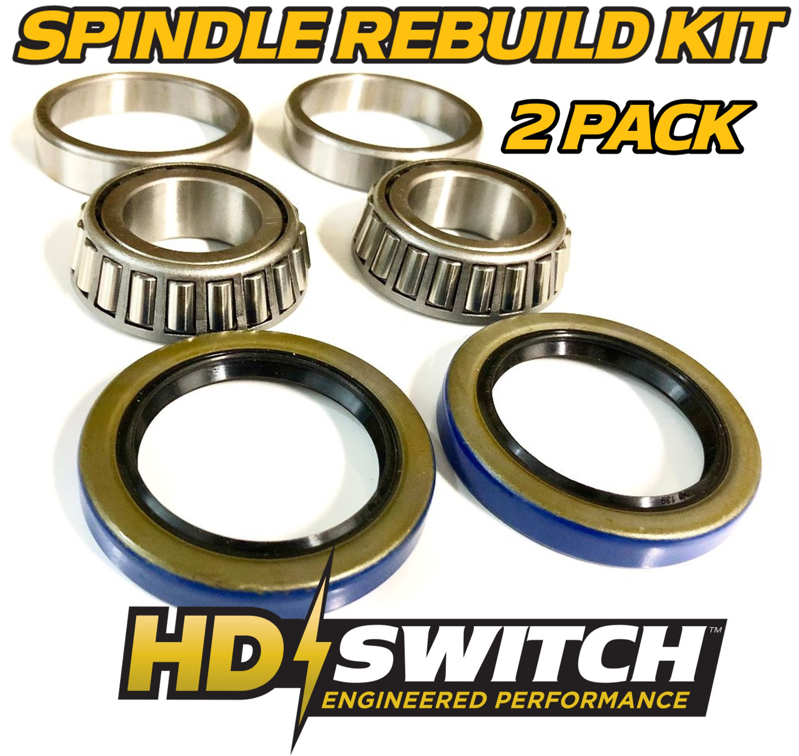 (2Pk) Spindle Rebuild Kit Fits Toro Fits Z-Master, Z150, Z200, Z250 ...