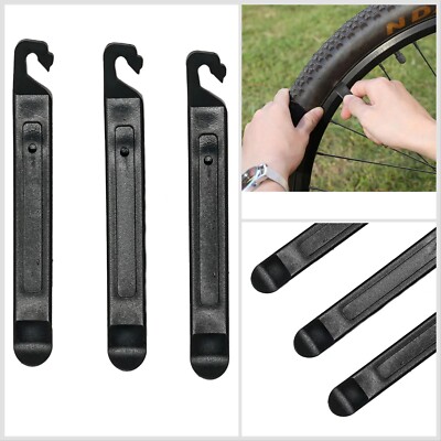 Pack of 3 Strong Tyre Levers Plastic Durable Lightweight New Bike Cycle ...