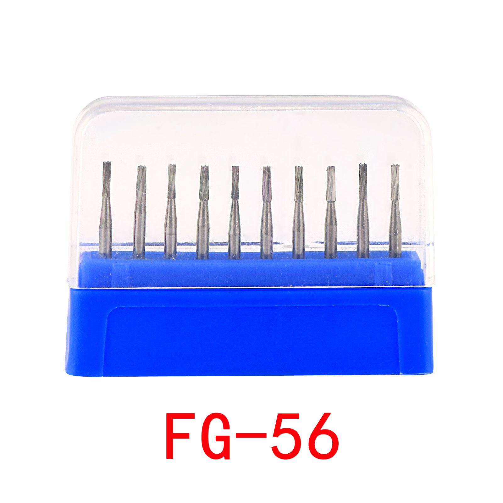 10* Dental Carbide Steel Burs 1.6mm Metallic Silver Bur for High Speed ...