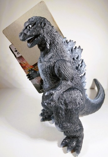🟢🔥 NWT 6" BANDAI 2004 GODZILLA 1954 VINYL W/TAG Showa TOHO Minya Sofubi ...
