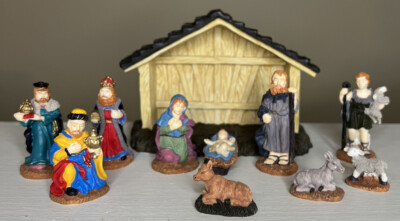 Vintage Lemax Village Collection Nativity Scene 11 Piece Figurine Set ...