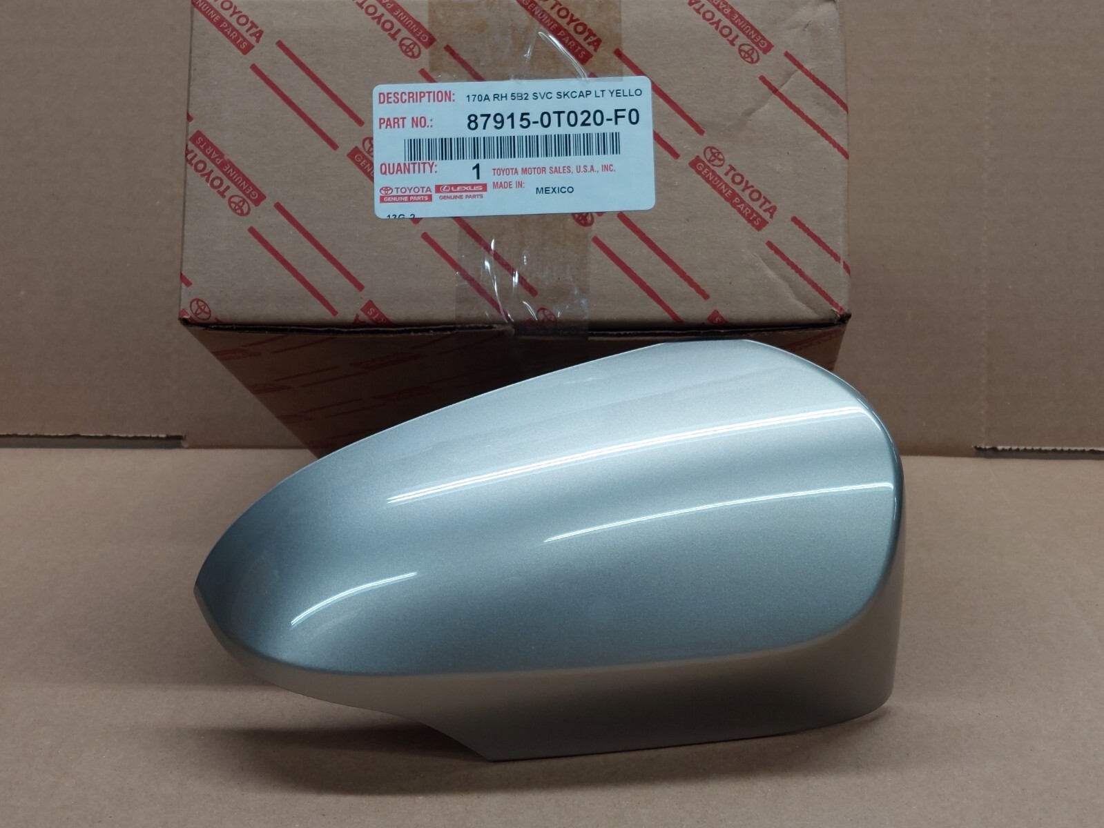 TOYOTA VENZA & AVALON PASSENGER SIDE MIRROR COVER 87915-0T020-F0 | eBay
