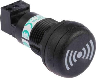 Black Panel Mount Buzzer 30 mm Diameter 240 V ac 80dB at 1 Metre | eBay UK