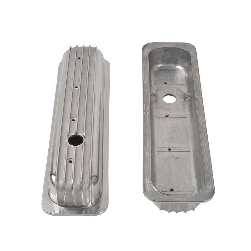 For 87-97 SBC Chevy Vortec 350 Center Bolt Finned Short Valve Cover+PCV ...