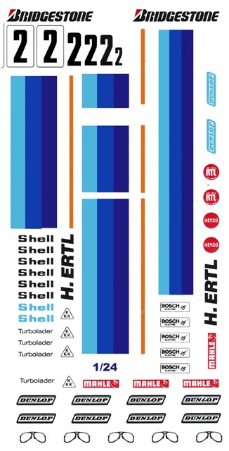 #2 BMW Racing Decal 1/24th - 1/25th Scale Decals | eBay