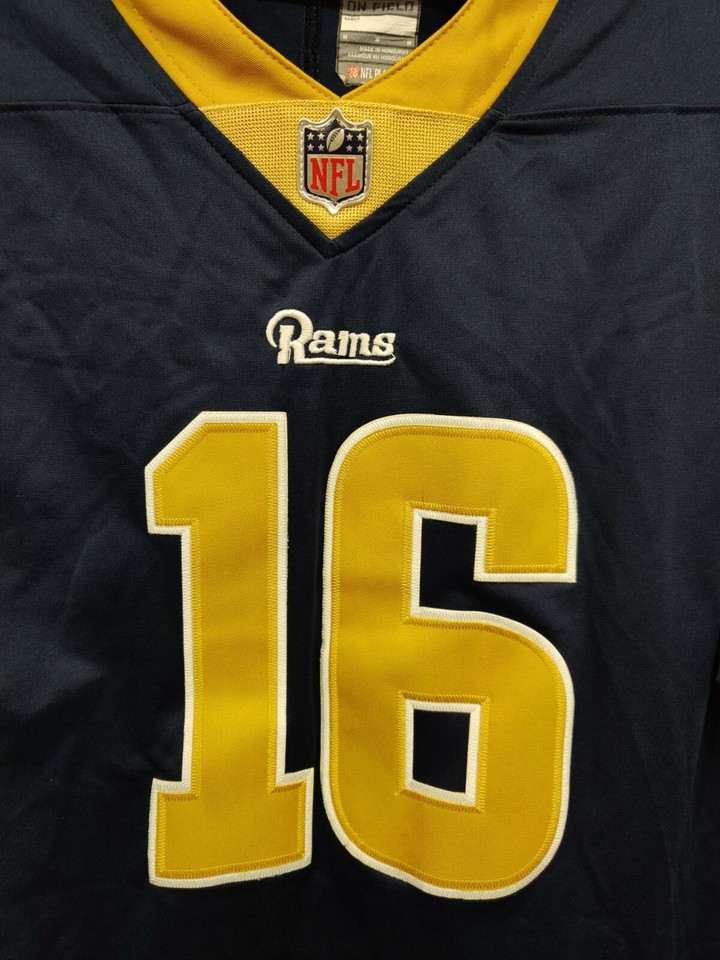 Los Angeles Rams Jared Goff #16 NFL Football Jersey Shirt Stitched Mens ...