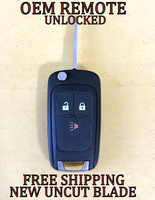 100% OEM 13 14 15 GM CHEVY SPARK FLIP KEY KEYLESS ENTRY REMOTE FOB ...