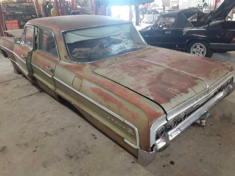 1964 IMPALA REAR BUMPER ASSEMBLY W/BRACKETS CHROME 973267 | eBay