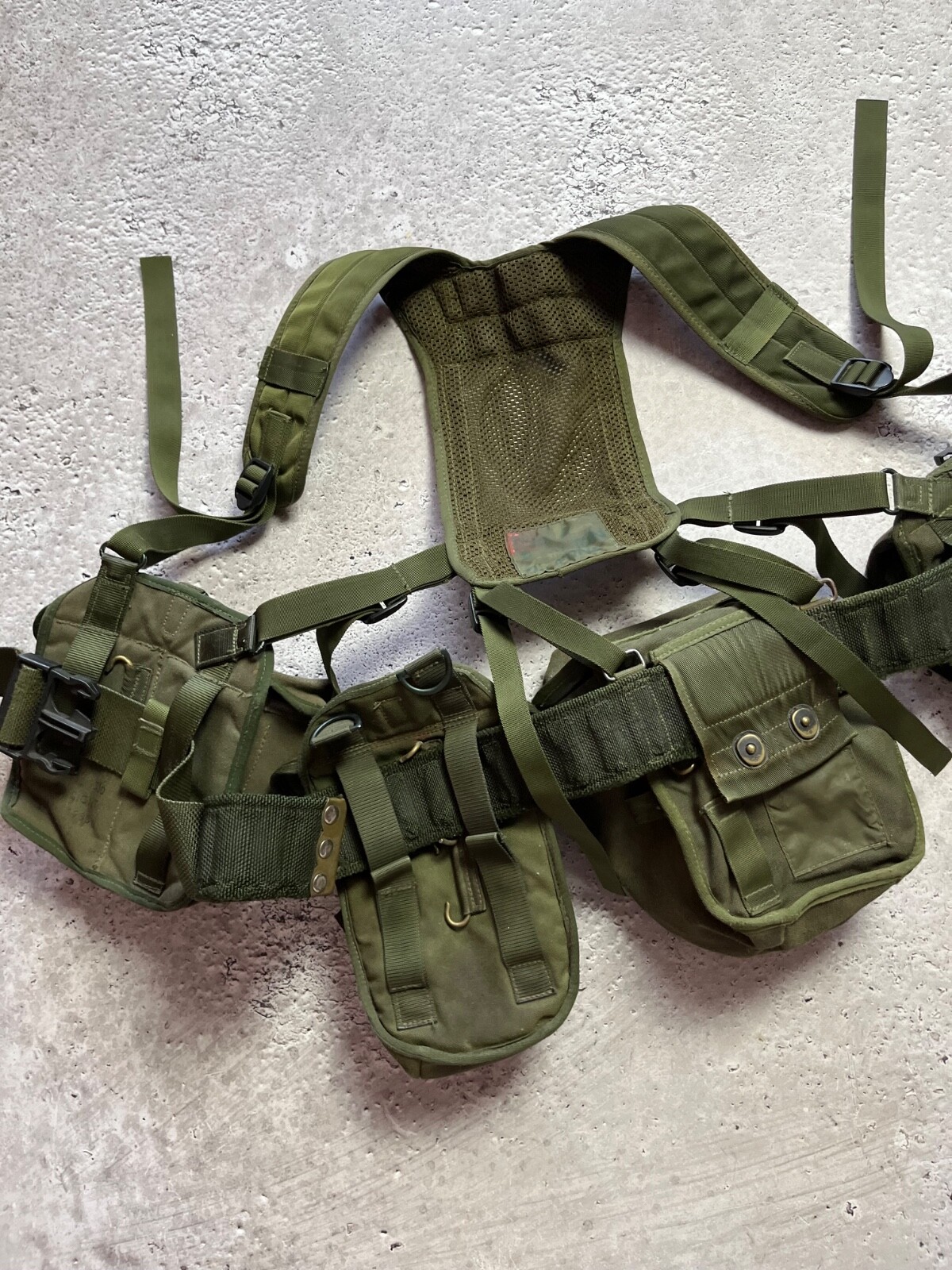 British Army PLCE Webbing Belt Kit Olive Green Loadout Set 1990s ...