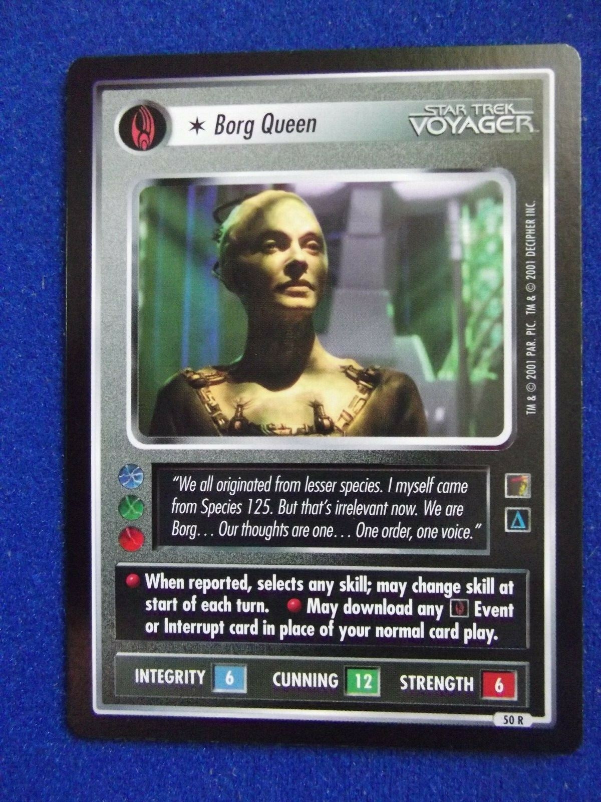 Borg Queen 50 R Rare Star Trek CCG card Near Mint The Borg | eBay