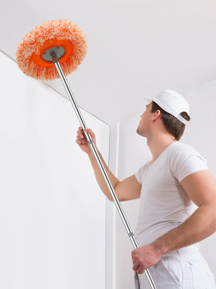 Wall Cleaner Mop with Long Handle Rotatable Wall Cleaning Tool with 9 ...