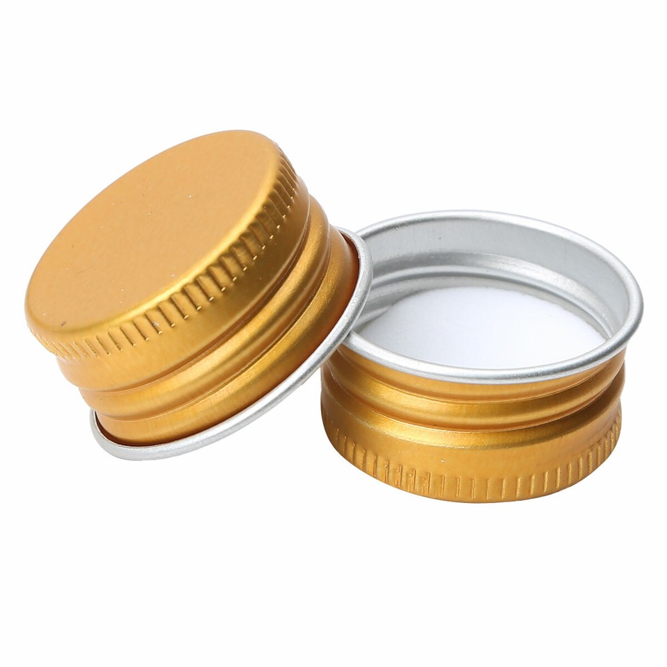 50 24R/28R Small Aluminum Threaded Caps Lids Replacements for Glass ...