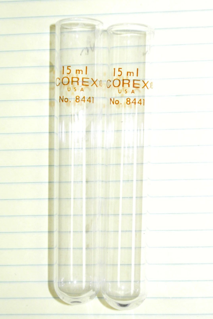 X6 Genuine Old Stock COREX 15ml Centrifuge Glass Test Tubes # 8441 for ...