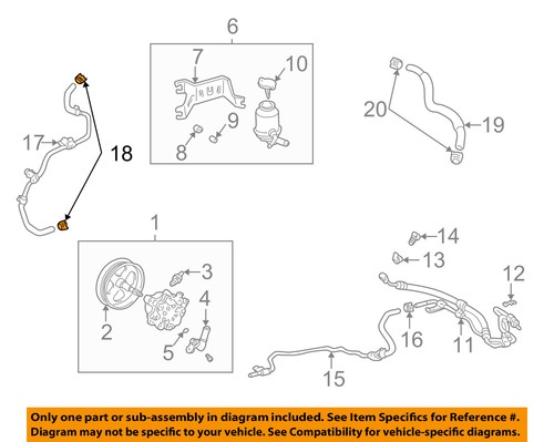 TOYOTA OEM Pump Hoses-Steering-Clamp 9008046355 | eBay