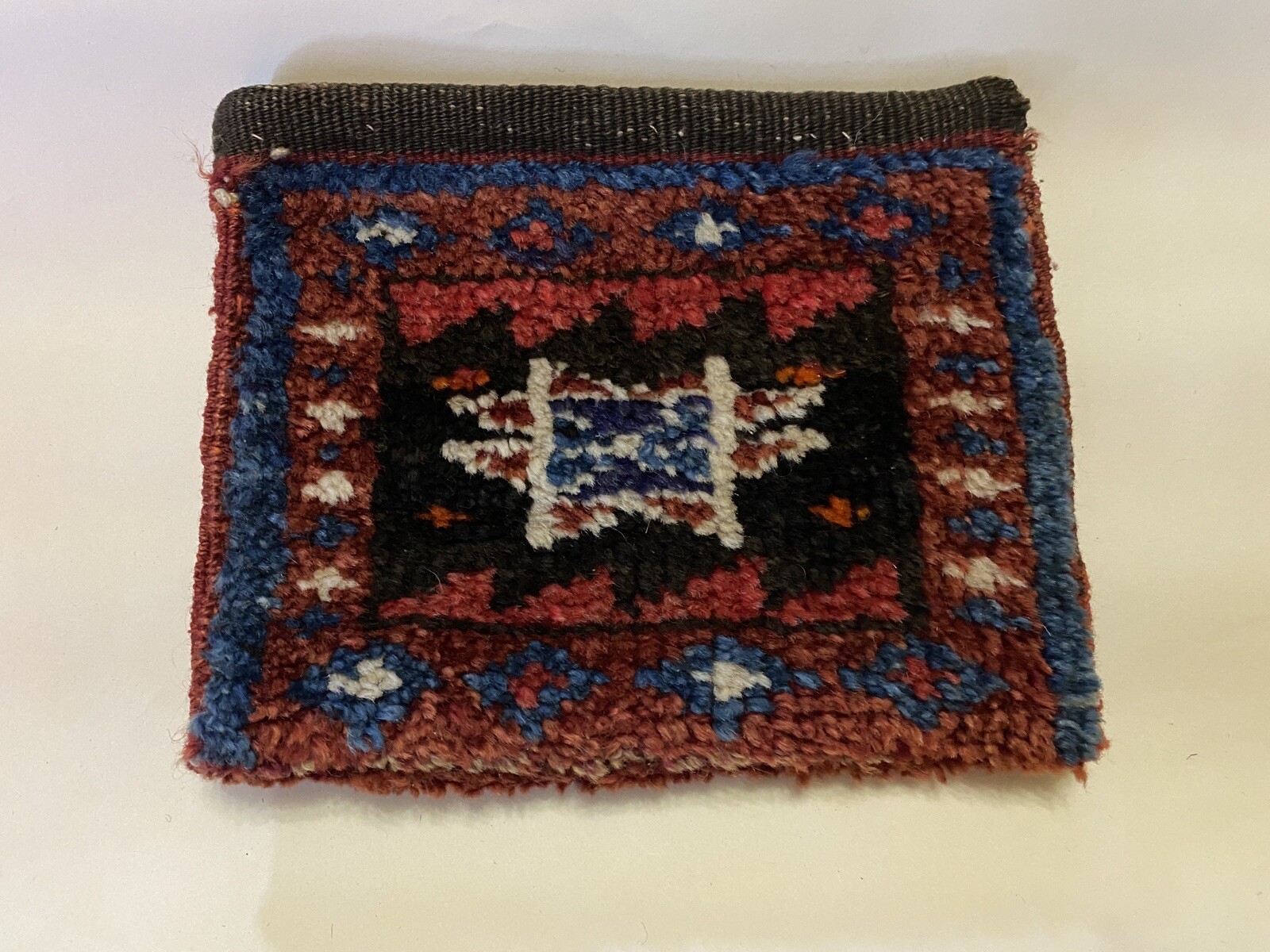 Antique kurdish Hand Knotted Medallion Design double sided Bag Rug ...