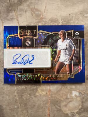 2022-23 Select La Liga Bernd Schuster Blue Pulsar Pitchside Signatures ...