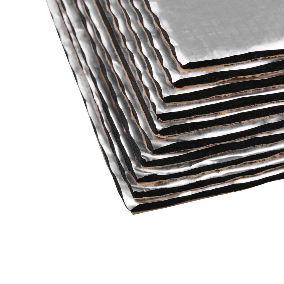 50x Sheets Sound Deadening Damping Mat Car Silent Compact Van Proofing ...