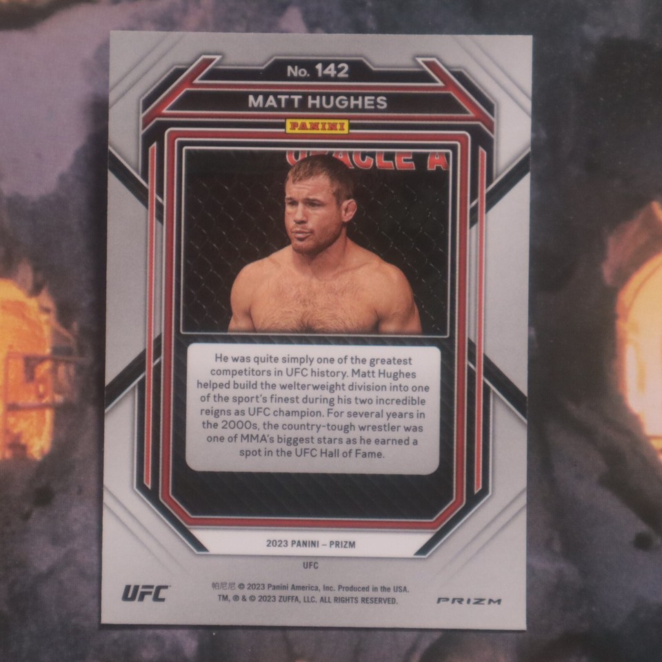 MATT HUGHES 2023 PRIZM UFC GREEN #142 | eBay