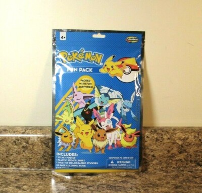 Pokemon Fun Pack Activity Set Coloring Stencil Stickers NEW | eBay