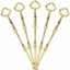 1 Set 3 Tier Handle Fittings Gold for Tea Shop Room Hotel Party Cake ...