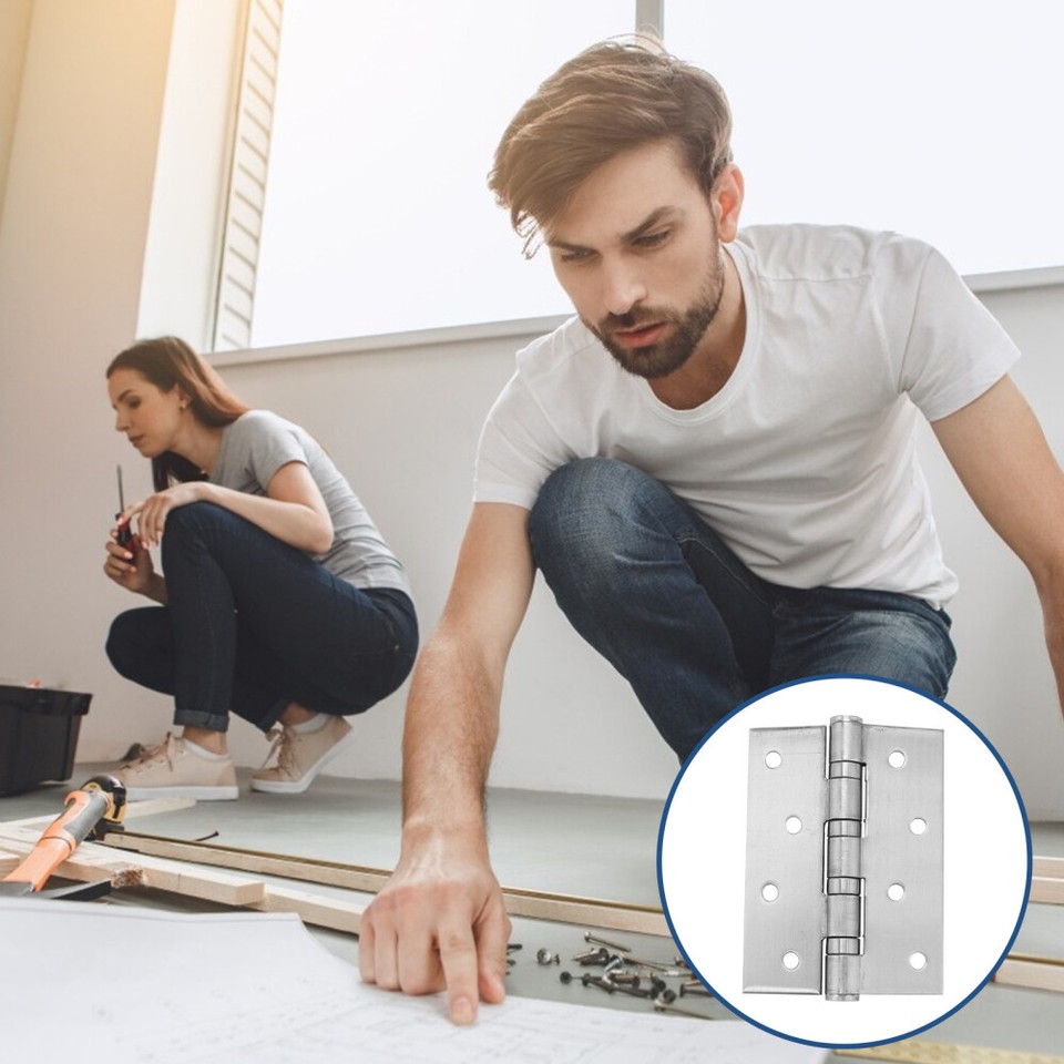 2Pcs Stainless Steel Door Hinges Practical Cabinet Hinge cabinet hinges ...