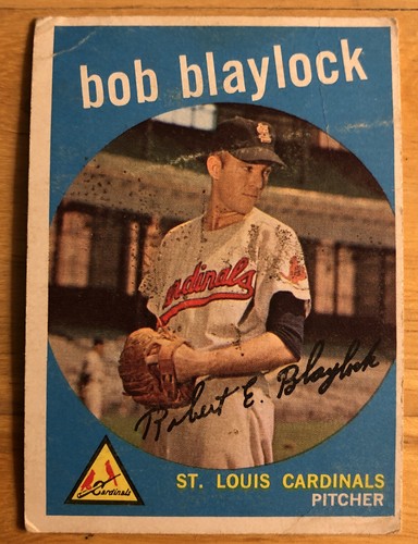 1959 Topps Bob Blaylock Baseball Card #211 Cardinals Pitcher Low-Grade Poor | eBay