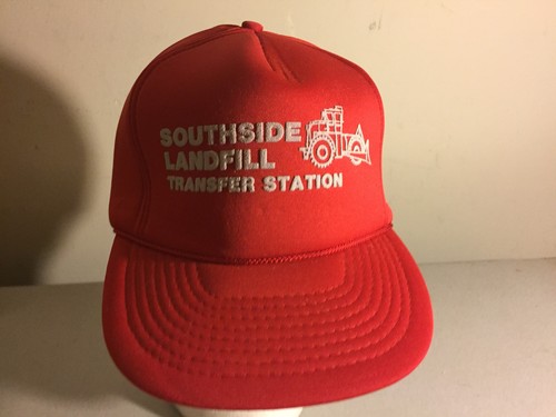 Southside Landfill Transfer Station Red Trucker Snapback Hat | eBay