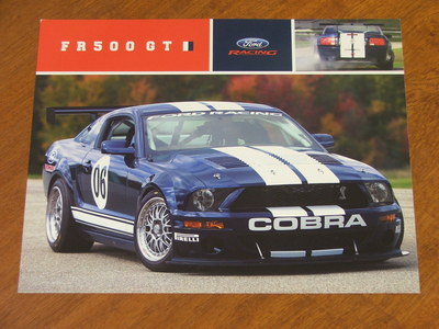 c2007 Ford Racing Mustang FR500 GT original US single page brochure ...