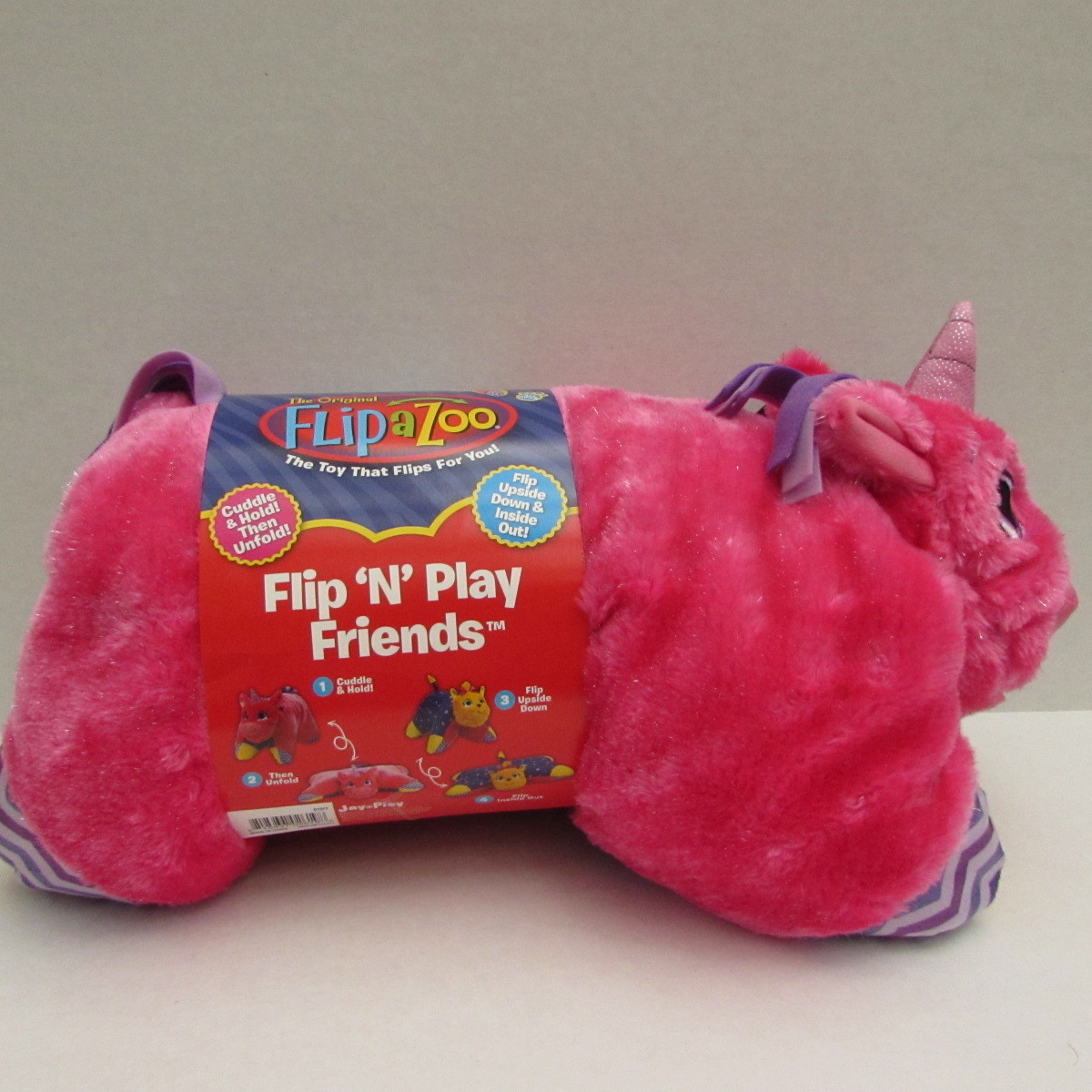 FlipaZoo Flip 'n Play Friends 2 in 1 Sparkle Pink Unicorn to Yorkie ...