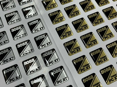 Custom 8088 80286 PC XT Turbo IBM Clone 5150 Computer Case Badge DOMED ...