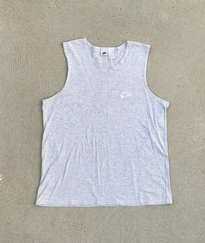Vintage 90s Nike Adidas grey Singlet Tank Top Mens Large shirt 80s ...