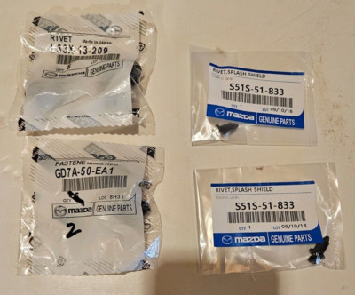 Lot of 9 Assorted Genuine Mazda Fasteners & Rivets | eBay